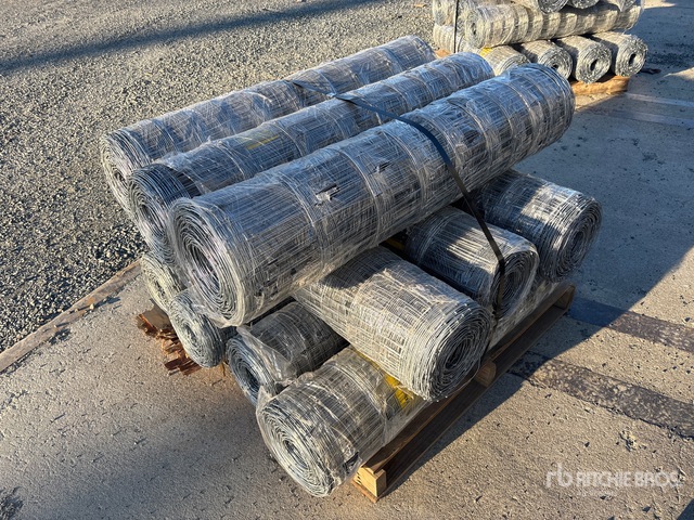 Quantity of (10) 2025 BYT FFC762 330 ft x 4 ft Galvanized Rolls of Farm ...
