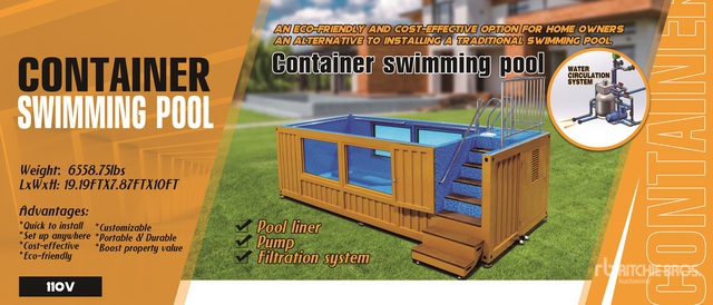 2026 suhivelee CSP 20 Ft Container Swimming Pool (Unused) | Ritchie ...