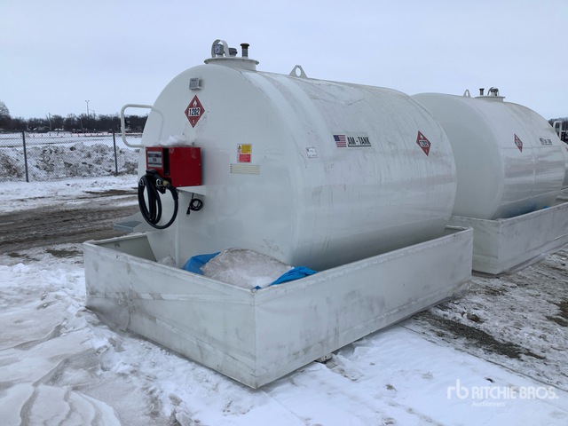 2025 AM Tank 2300N 2376 gal Skid Mounted Steel Diesel Fuel Tank (Unused ...