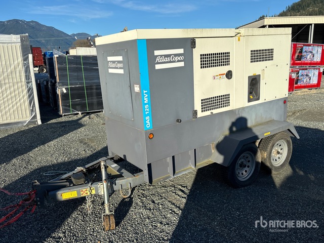 2019 Atlas Copco QAS125 100 kW Mobile Generator Set | Ritchie Bros ...