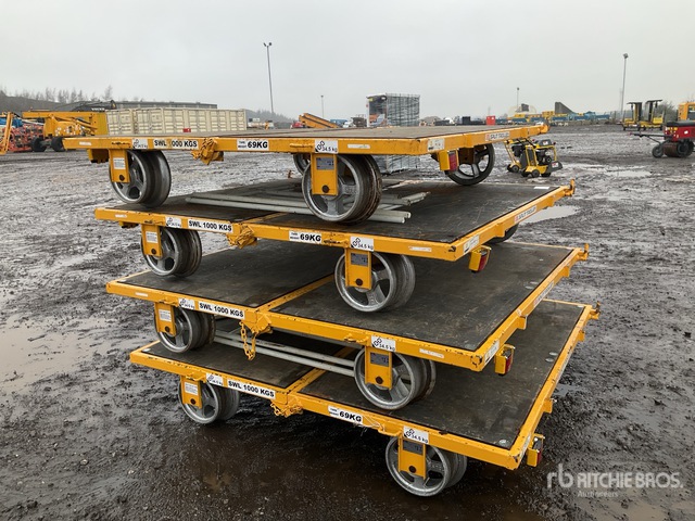 2023 Stel Split Trolley Qty of (4) Link Rail Trolley Divers ...