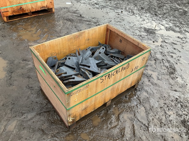 Quantity of (100) Strickland (Left Hand) Bucket Teeth (Unused) - Fits ...