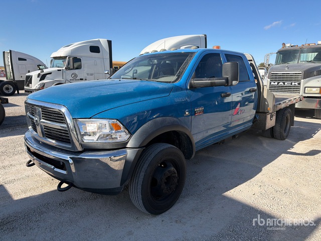 2012 Dodge Ram 4500 4x4 Crew Cab Flatbed Truck | Ritchie Bros. Auctioneers