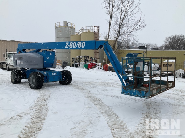 2007 Genie Z-80/60 4WD Diesel Articulating Boom Lift in Erie ...