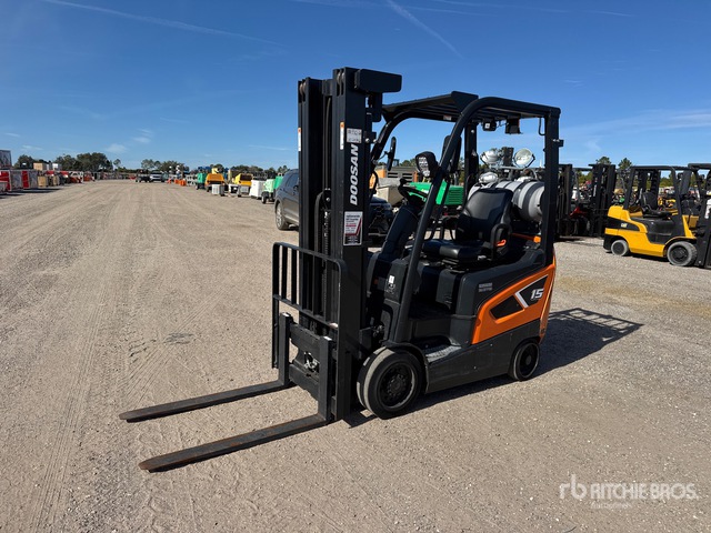 2021 Doosan GC15S-9 2800 lb Cushion Tire Forklift | Ritchie Bros ...