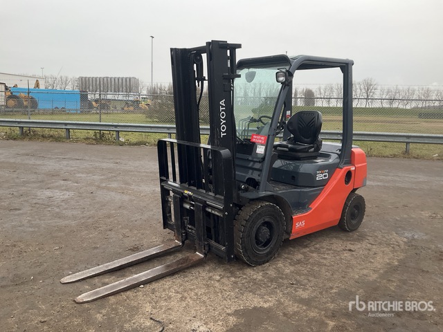 2020 Toyota 02-8FDF20 2000 kg Forklift | Ritchie Bros. Auctioneers