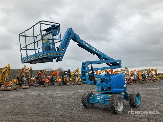 Genie Z45/25 4WD Diesel Articulating Boom Lift | Ritchie Bros. Auctioneers