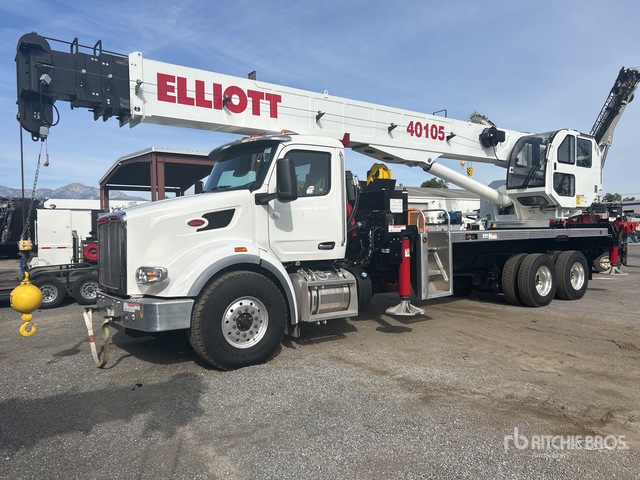 40105R 40 ton Straight Boom on 2024 Peterbilt 567 6x4 Boom Truck ...