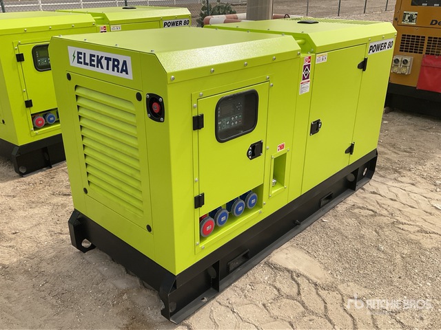 2025 Elektra EL80 80 kVA Skid-Mounted Generator Set (Unused) | Ritchie ...