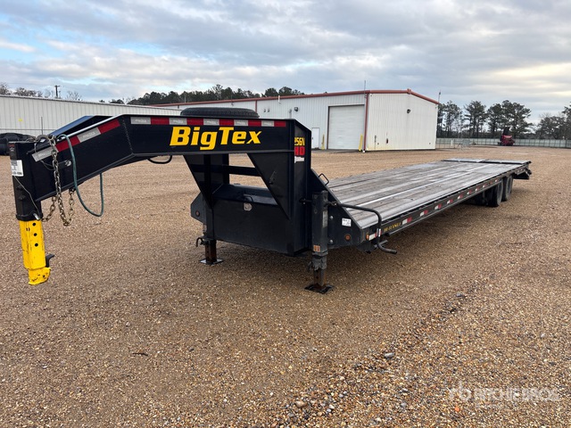 2025 Big Tex 25GN-40D5A-MRBK 40 ft T/A Gooseneck Flatbed Trailer ...