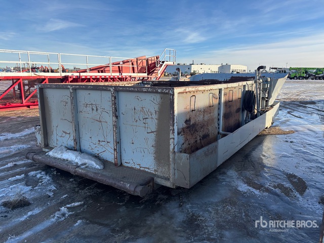 Open Top Skid-Mounted 20 ft x 10 ft Mud Tank | Ritchie Bros. Auctioneers