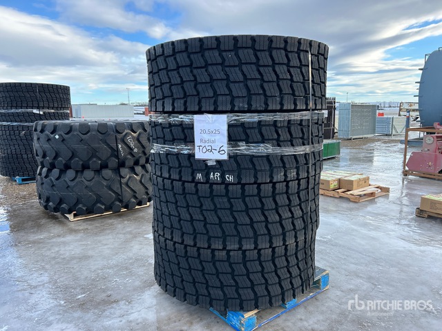 Quantity of (4) Beaver 20.5x25 Radial Tires (Unused) | Ritchie Bros ...