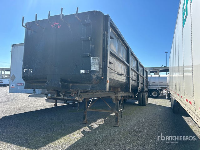 1997 Travis 40 ft T/A Frameless End Dump Trailer | Ritchie Bros ...