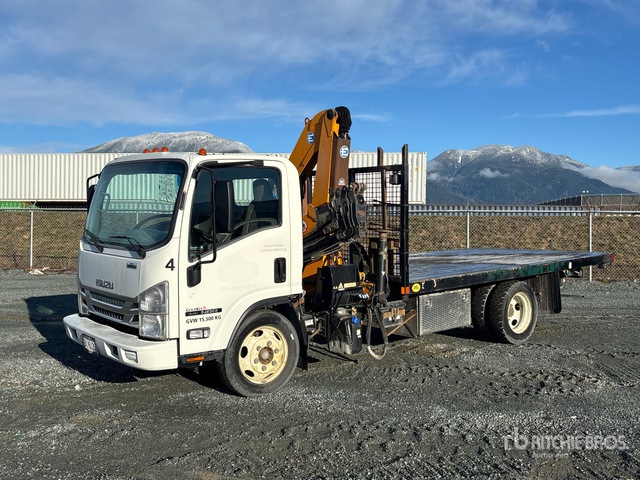 Effer 65 5035 lb Knuckle Boom on 2017 Isuzu NRR 4x2 Boom Truck ...