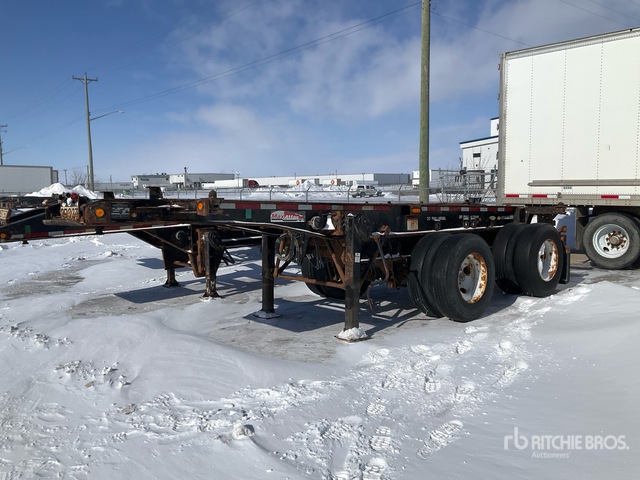 2016 Max Atlas 20 ft T/A B-Train Lead Sliding Container Trailer ...