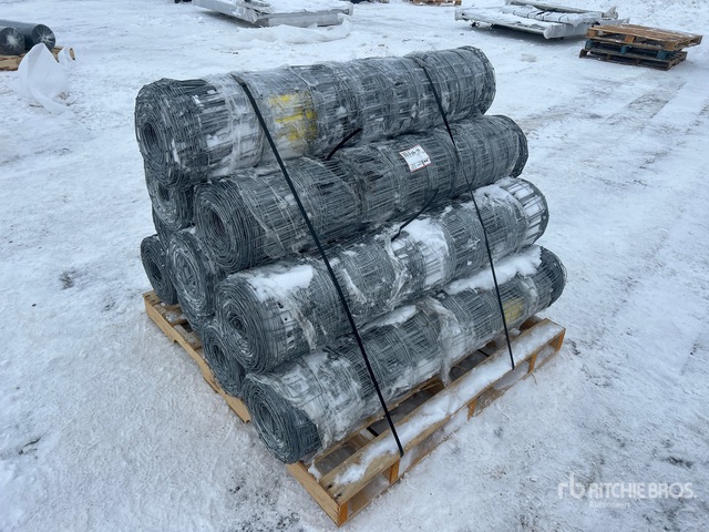 Quantity of (10) 2024 BYT FFC762 330 ft x 4 ft Galvanized Farm Fencing ...