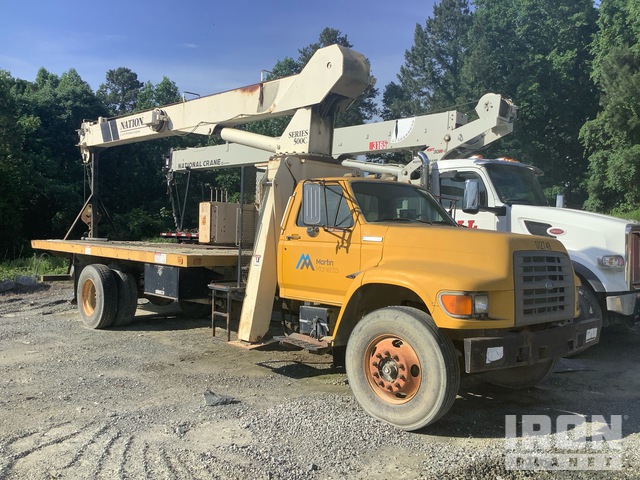 National 500C 15 ton Straight Boom on 1995 Ford F-800 4x2 Boom Truck ...