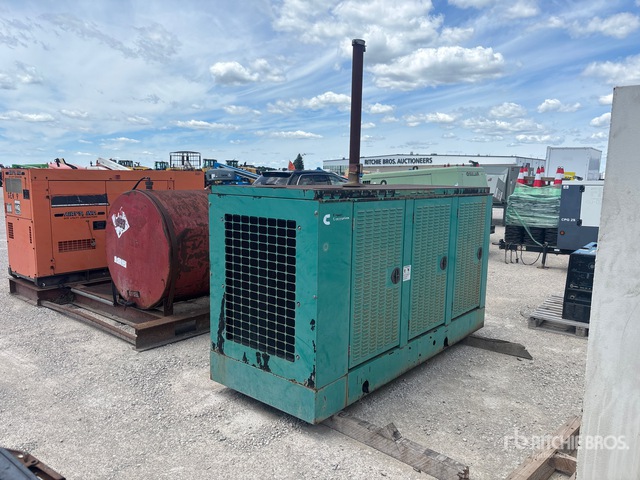 2002 Cummins GGHH-5584088 100 kW Skid-Mounted Generator Set (Inoperable ...