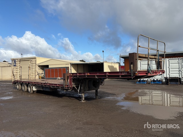 2012 Strasburg Bros Tri/A 13.2 m Extendable Single Drop Step Deck ...