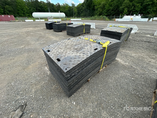 Quantity of (40) Irontread Mats 4 ft x 8 ft Ground Protection Mats ...