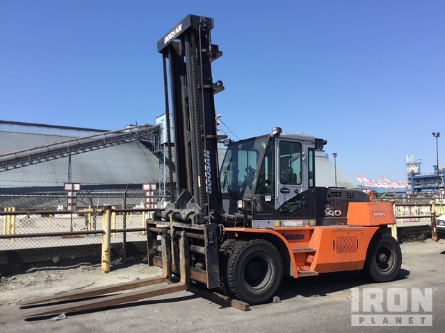 2018 (unverified) Doosan D140S-7 Pneumatic Tire Forklift, Forklift