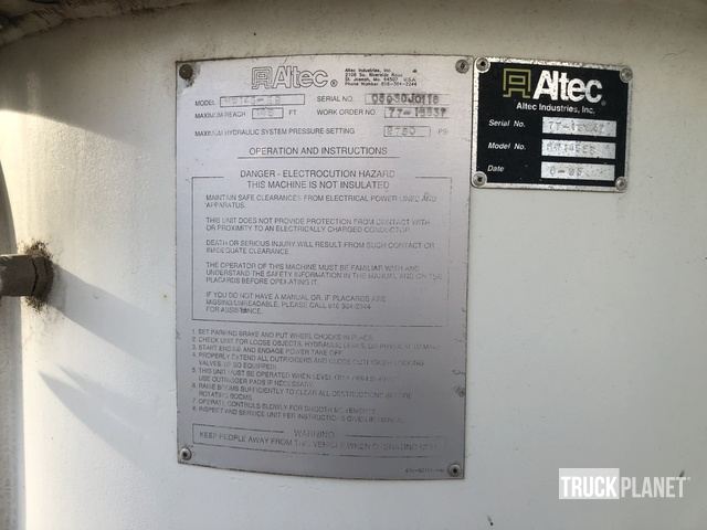 Altec HW145-EB Truck Mounted Boom in Rochester, Washington, United ...