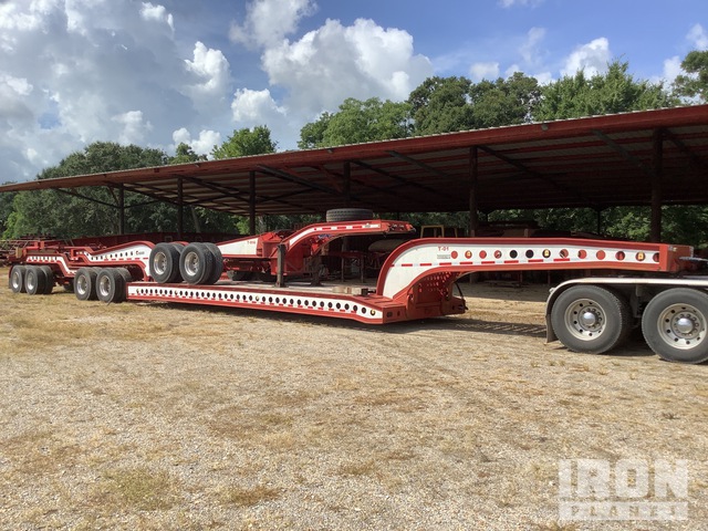 1980 COZAD Double Drop Removable Gooseneck Lowboy Trailer in New Iberia ...