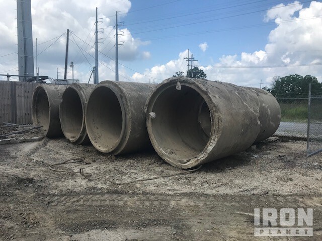 Qty of (2) - 96 In. x 71 in Inside diameter Concrete Culvert in Baton ...