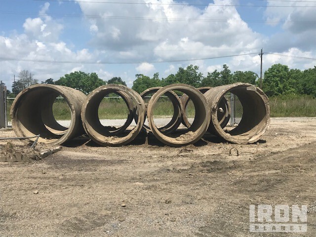 Qty of (2) - 96 In. x 71 in Inside diameter Concrete Culvert in Baton ...