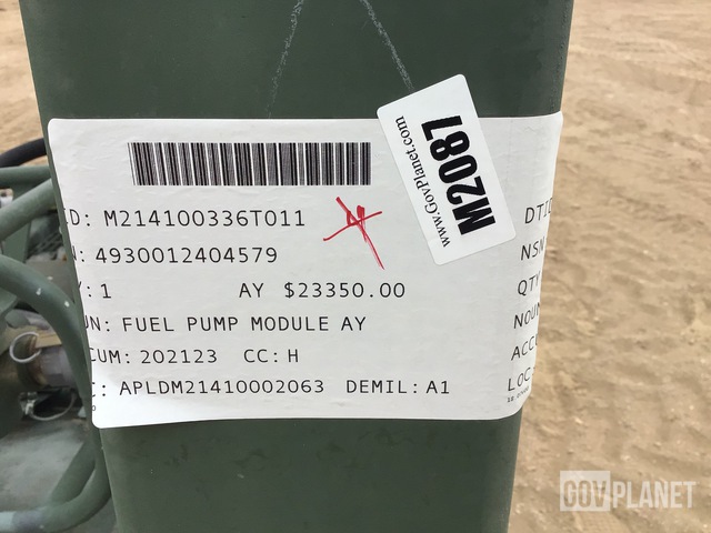 Surplus Isometrics MFP 197 SIXCON Fuel Pump Module in Yermo, California ...