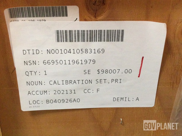 Surplus King Nutronics 3461-48 Primary Reference Calibration Set in ...