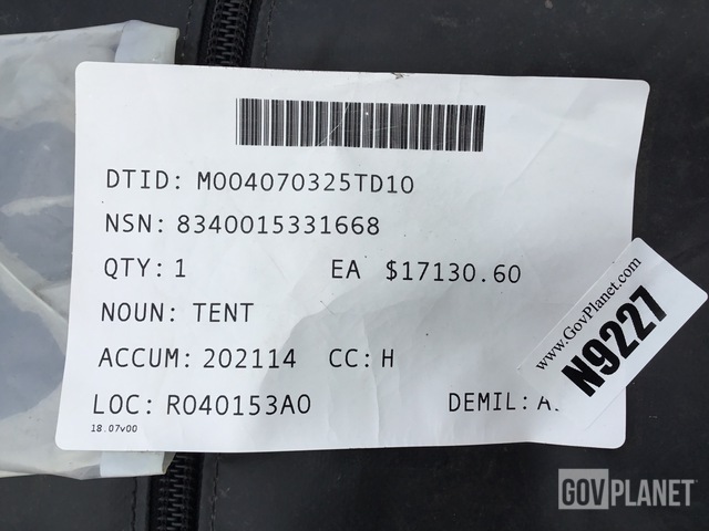 Surplus HDT Base-X 305 Tent in Abilene, Kansas, United States ...