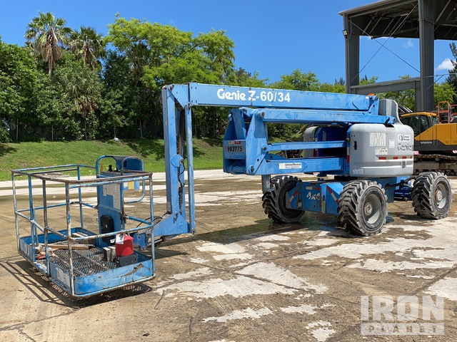 2001 Genie Z-60/34 4WD Diesel Articulating Boom Lift in Davie, Florida ...