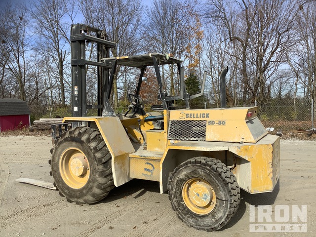 Sellick SD-80 8000 lb Rough Terrain Forklift in Danville, Indiana ...