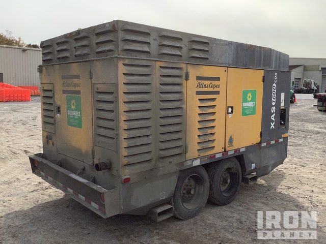 2009 Atlas Copco XAS1600CD6 Mobile Air Compressor in CARNEYS POINT, New ...