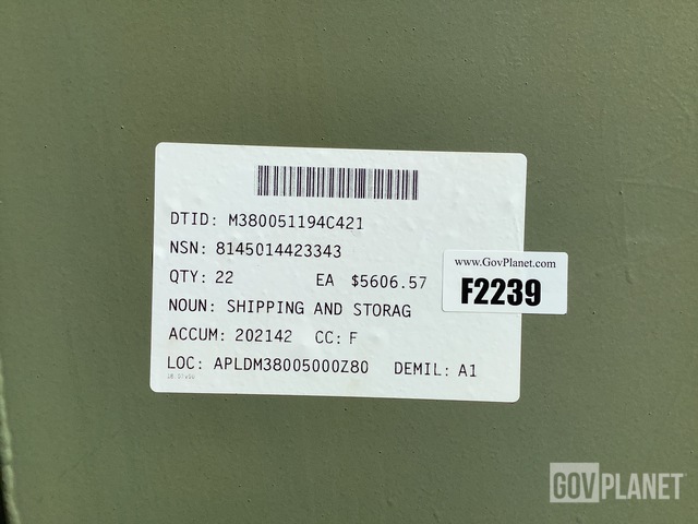 Surplus Advanced Containment Systems FPU-8-2 Storage Container in ...