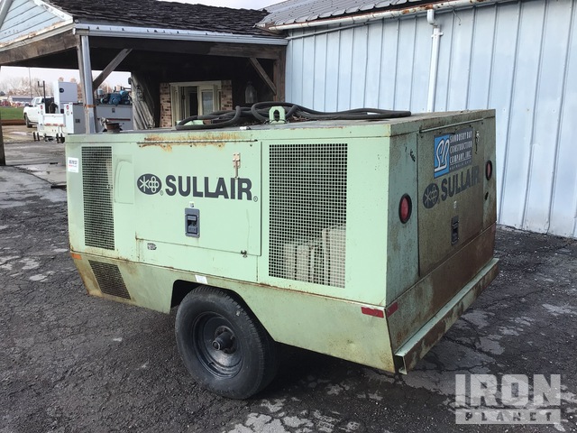 1998 Sullair AC100 375 cfm Mobile Air Compressor in Norwalk, Ohio ...