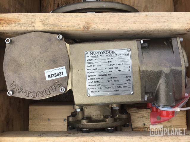 Surplus Nu-Torque 14103S730100120 Hydraulic Valve Actuator in Chehalis ...