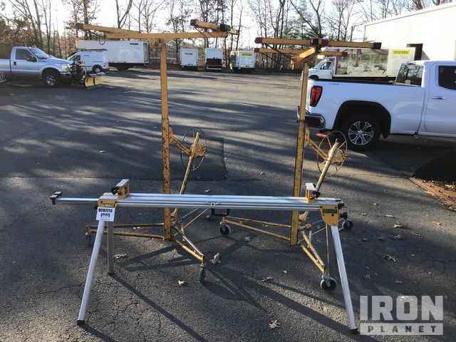 Lot of (2) Drywall Lifts & (1) Miter Saw Stand in Manchester ...
