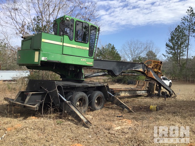 2008 John Deere 437C Knuckle Boom Trailer Mounted Log Loader in ...