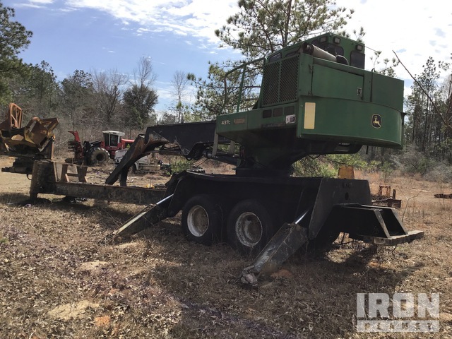 2008 John Deere 437C Knuckle Boom Trailer Mounted Log Loader in ...