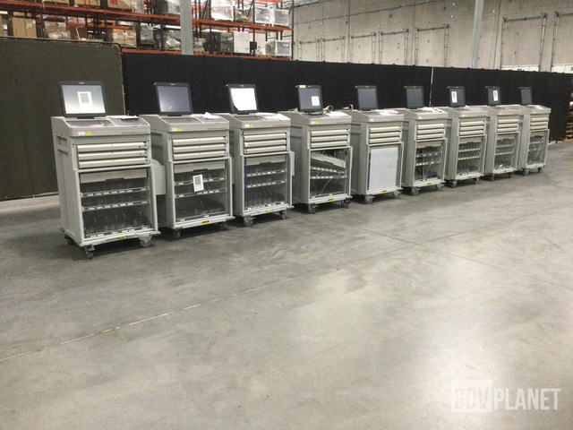Surplus 9 Omnicell Omnirx Half Cell G4 Medication Dispensing Cabinets ...