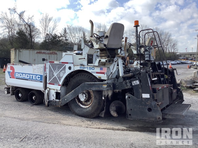 2010 Roadtec RP190 Wheel Asphalt Paver in Knoxville, Tennessee, United ...
