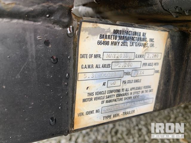 2016 (unverified) Barreto 23RTK Tracked Trencher in Chehalis ...