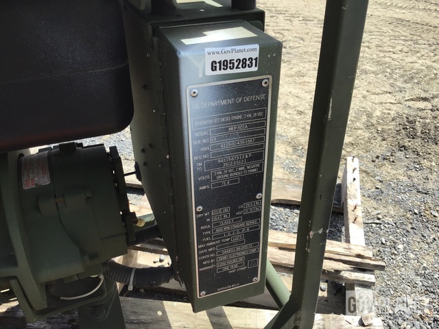 Surplus Dewey MEP-501A 2kW Generator Set in Chambersburg, Pennsylvania ...