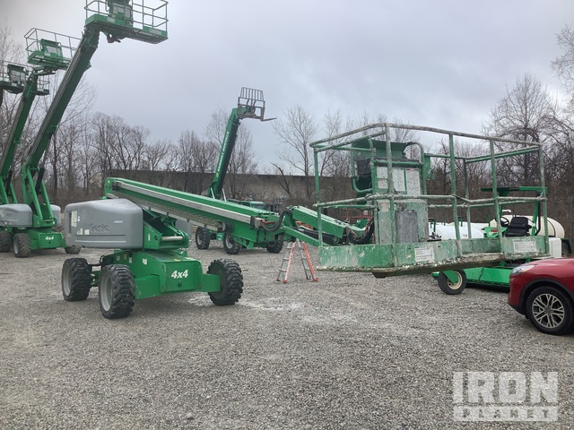 2013 Genie S65 60 ft Manlift W/JIB 4x4 Diesel Telescopic Boom Lift in ...