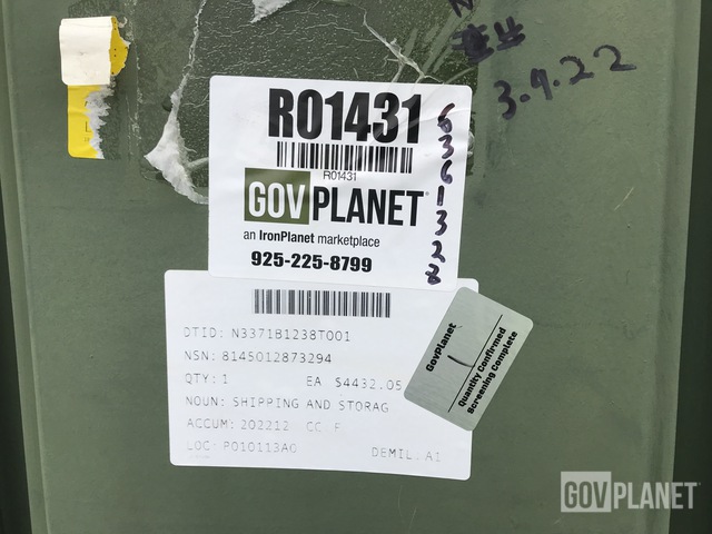 Surplus Charleston Marine CMCI 101 Storage Container in Butner, North ...