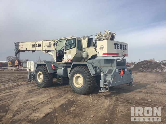 1999 Terex RT450 100000 lb 4x4x4 Rough Terrain Crane in Rice, Minnesota ...