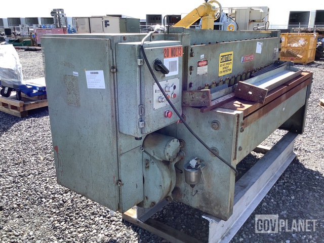 Surplus Famco 772 W-Series Metal Shear in Hermiston, Oregon, United ...
