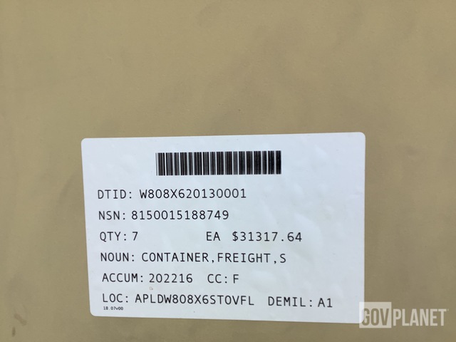 Surplus Advanced Containment Systems FPU-8-2 Storage Container in Lake ...